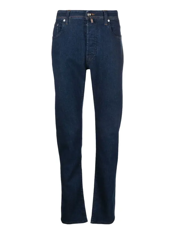 Jacob Cohen Low-rise Straight-leg Jeans - Blue