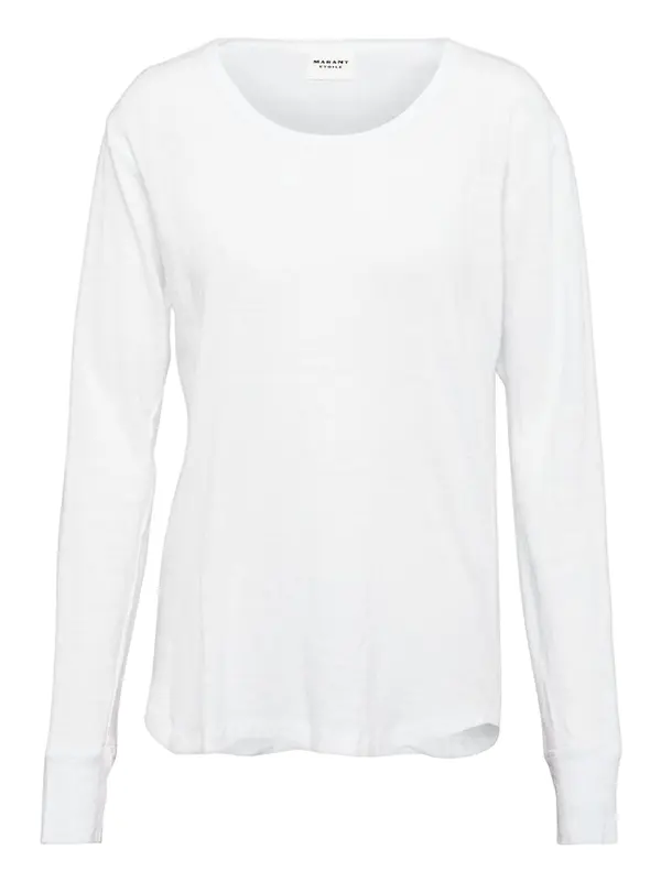 MARANT ETOILE Zeline Linen Top - White