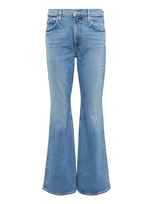 Citizens Of Humanity Isola Mid-rise Flared Jeans - Blue