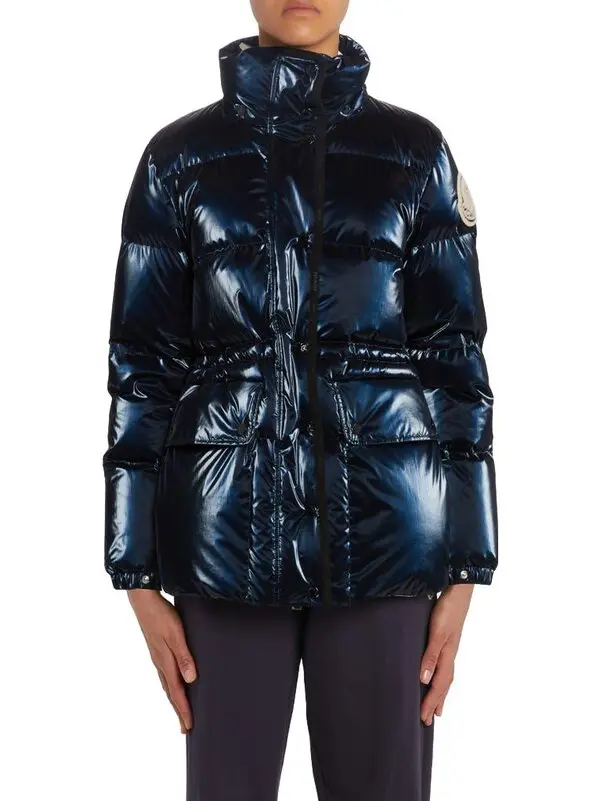 Moncler Herault Quilted Down Jacket - Blue Navy