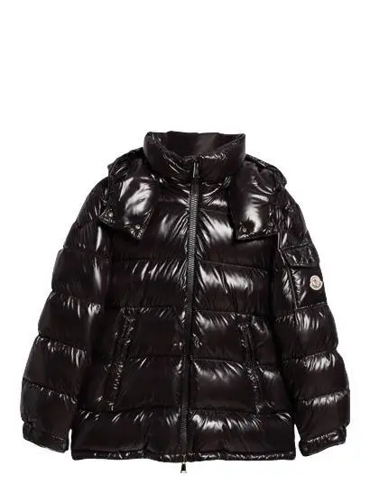 Moncler Maire Hooded Short Down Puffer Jacket - Black