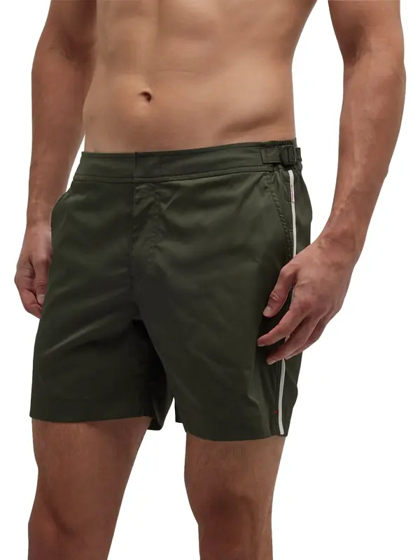 Orlebar Brown Bulldog Piped Swim Shorts - Palm