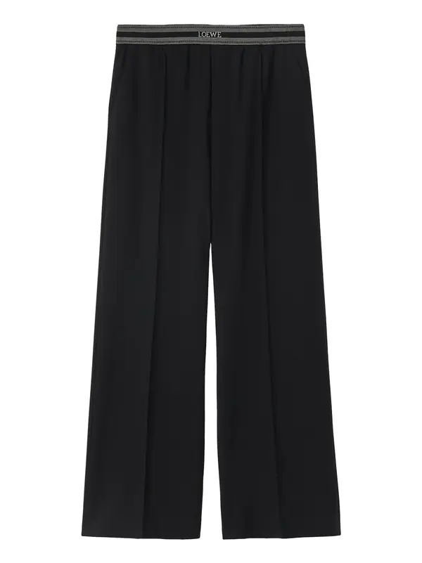 Loewe Logo Elasticated Waistband Track Pants - Black