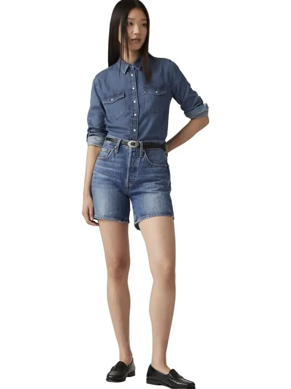 LEVI'S 501 Mid Thigh Shorts - Blue Beauty