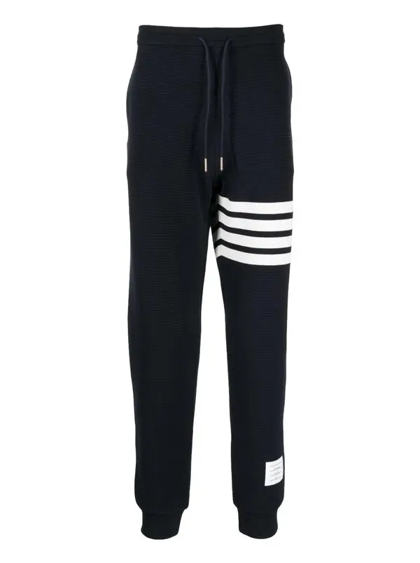 Thom Browne 4-bar Cotton Track Pants - Blue