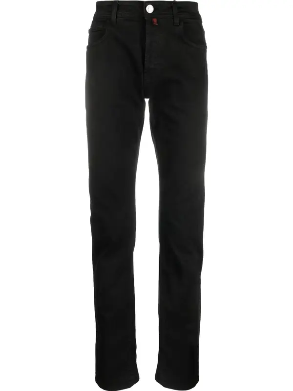 BILLIONAIRE Mid-rise Straight-leg Jeans - Black
