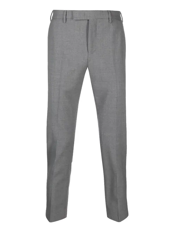 PT TORINO Mid-rise Wool Trousers - Grey