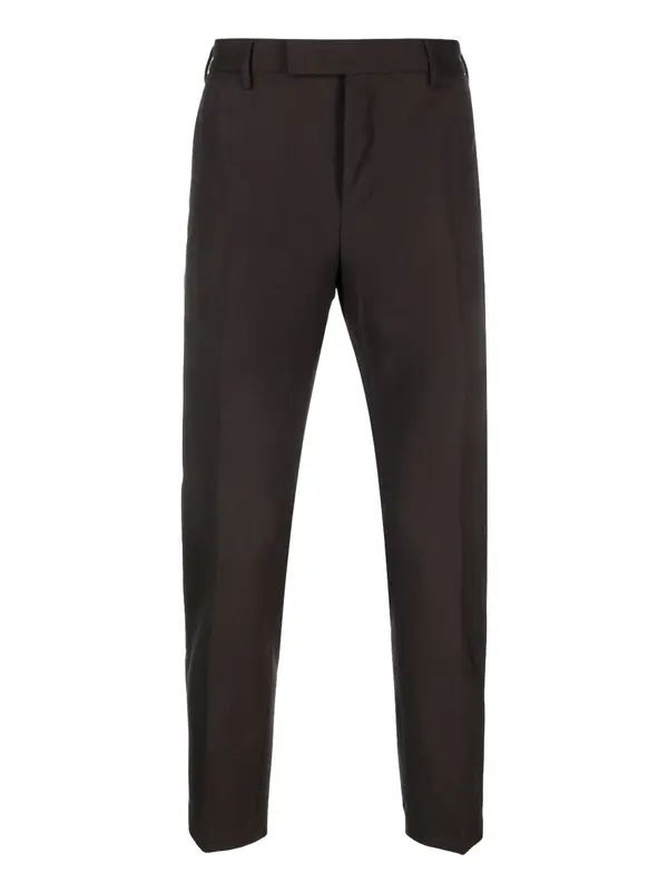 PT TORINO Tailored Wool Trousers - Brown