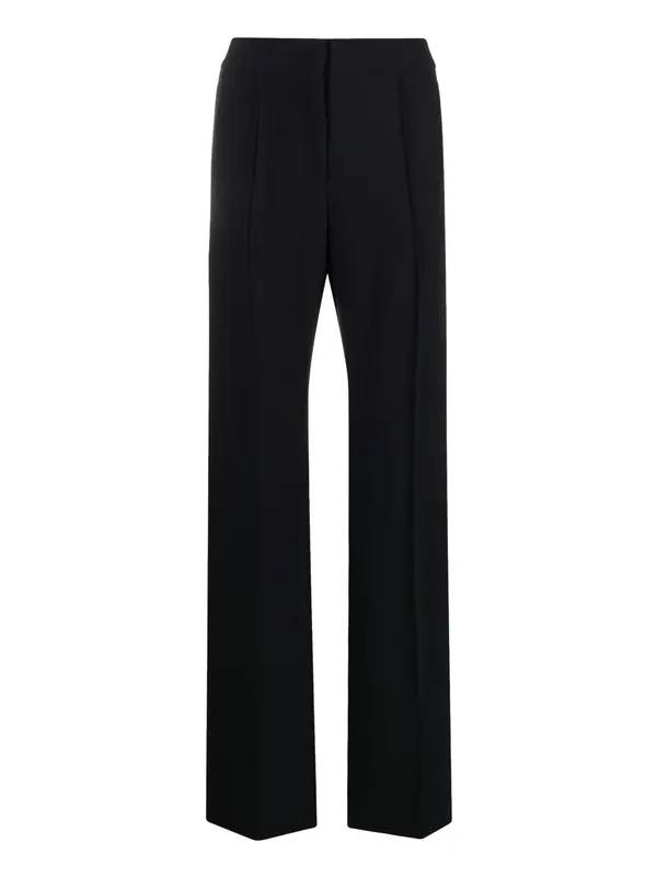 JIL SANDER High-waisted Flared Trousers - Black