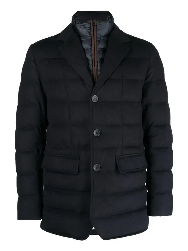 Herno Spread-collar Padded Jacket - Blue