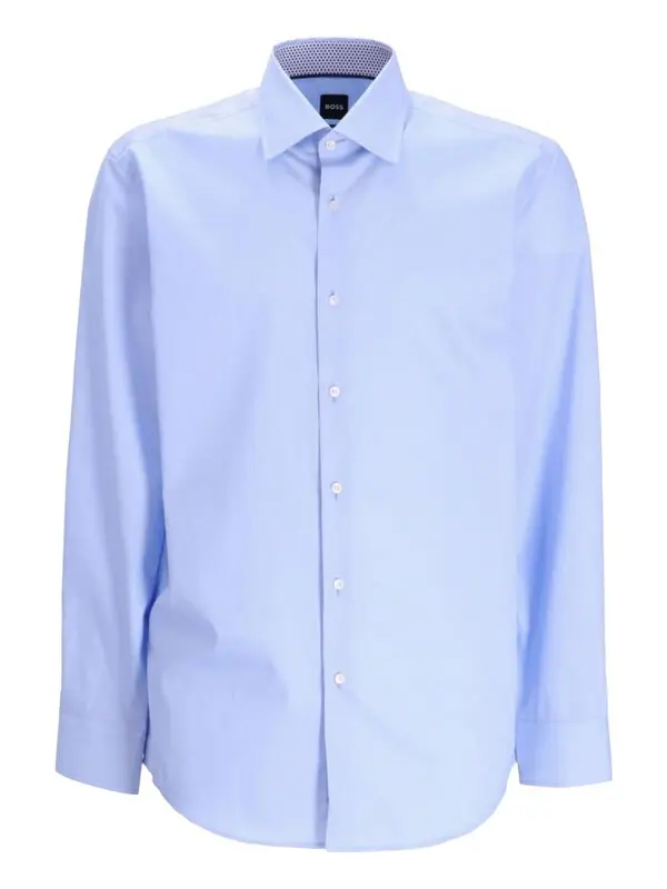 BOSS Slim-fit Long-sleeve Shirt - Blue