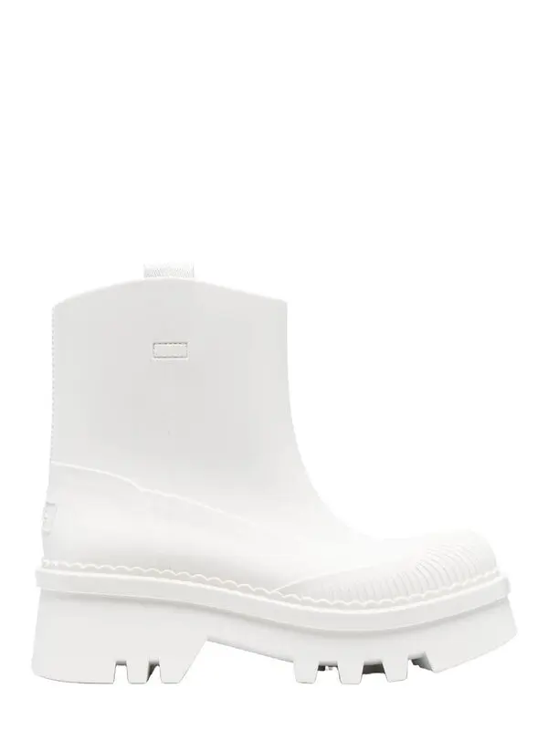 Chloé 60mm Track-sole Chelsea Boots - White