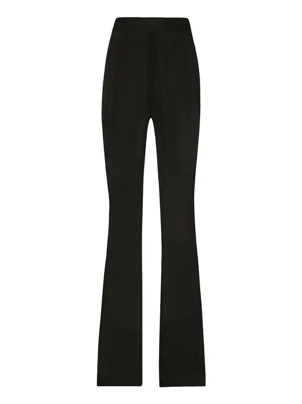 Dolce & Gabbana Semi-sheer Flared Trousers - Black
