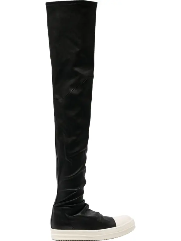 Rick Owens Stocking Over-the-kee Boots - Black
