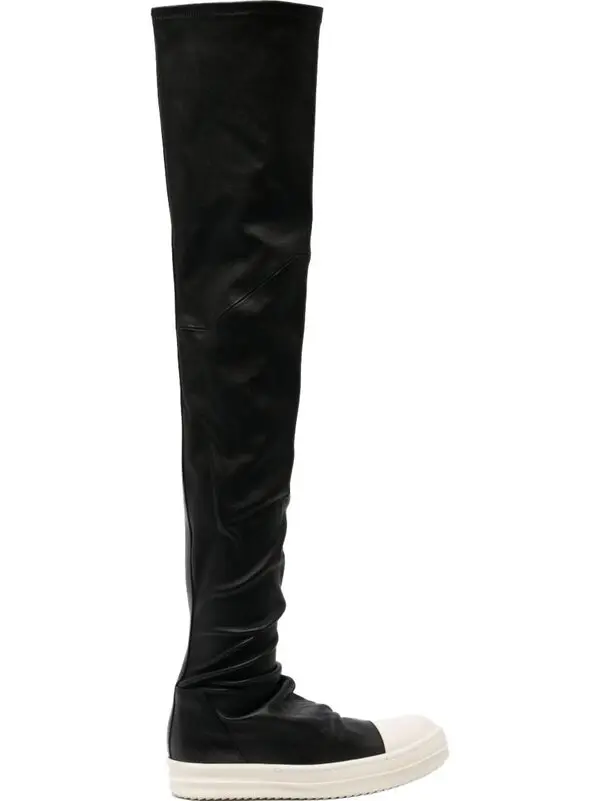 Rick Owens Stocking Over-the-kee Boots - Black