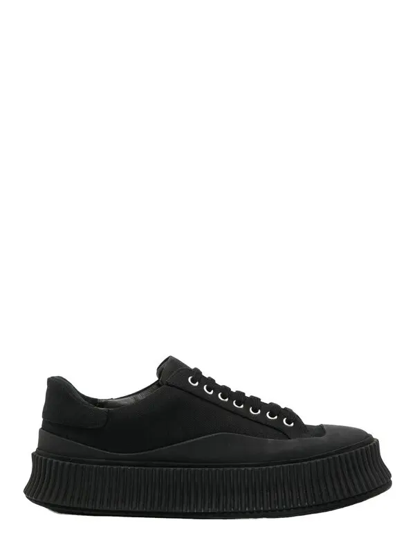 JIL SANDER Vulcanised-sole Low-top Sneakers - Black