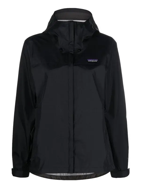Patagonia Logo-patch Hooded Bomber Jacket - Black