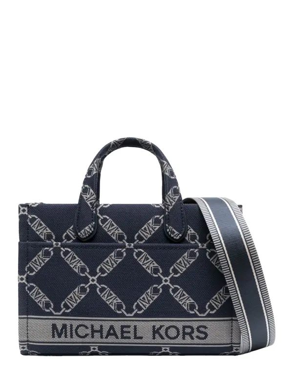 Michael Kors Gigi Empire Logo-jacquard Tote Bag - Blue