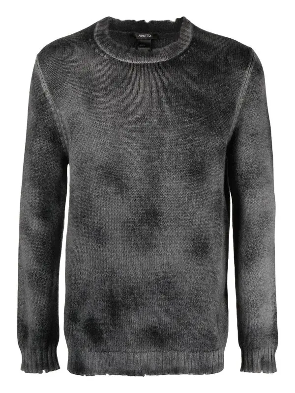 Avant Toi Faded-effect Cashmere Jumper - Grey