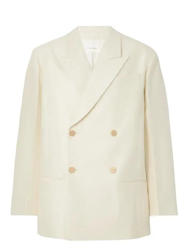 THE ROW Cosima Oversized Wool And Silk-blend Blazer - Ivory