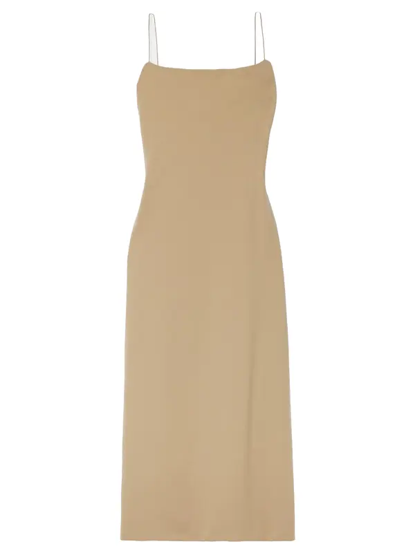 THE ROW Haku Stretch-jersey Midi Dress - Neutrals