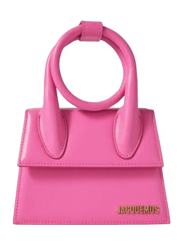 Jacquemus The Chiquito Noeud Leather Shoulder Bag - Pink
