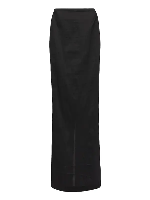 Alaïa Knit Maxi Skirt - Black
