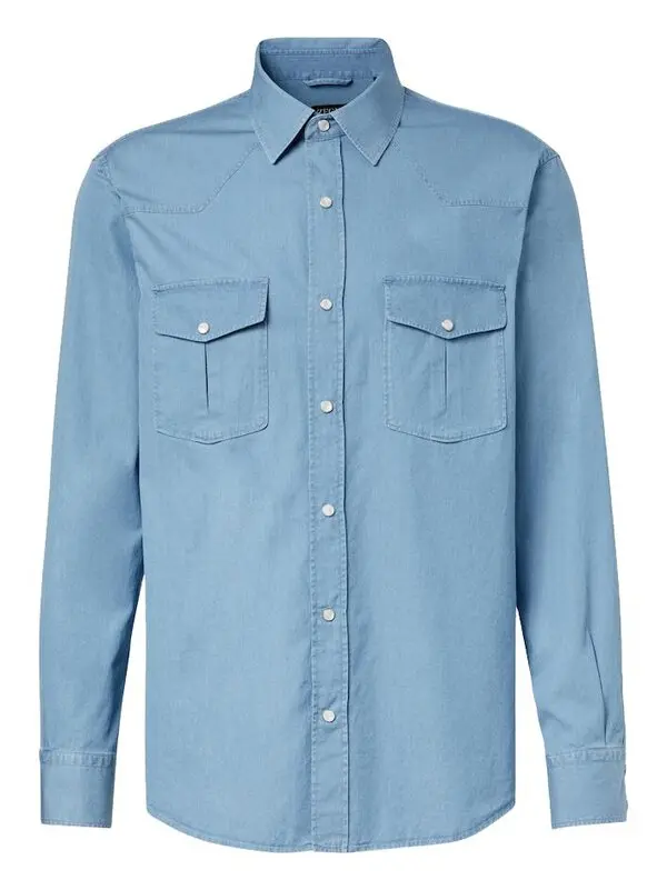 Zegna Cotton Shirt - Blue