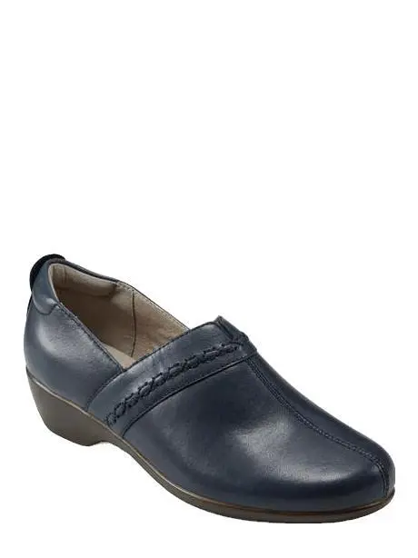 Easy Spirit Leather Slip-on With Decorative Stitching - Dbl01