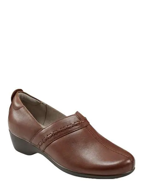 Easy Spirit Leather Slip-on With Decorative Stitching - Mbr01