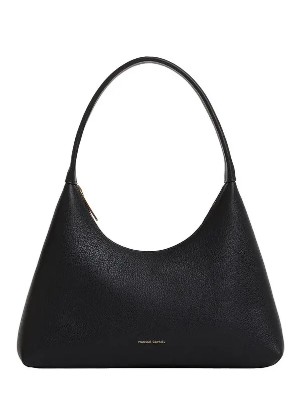 MANSUR GAVRIEL Mini Candy Leather Hobo Bag - Black