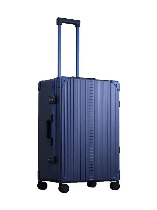 ALEON Traveler 26" Aluminum Spinner Suitcase - Blue