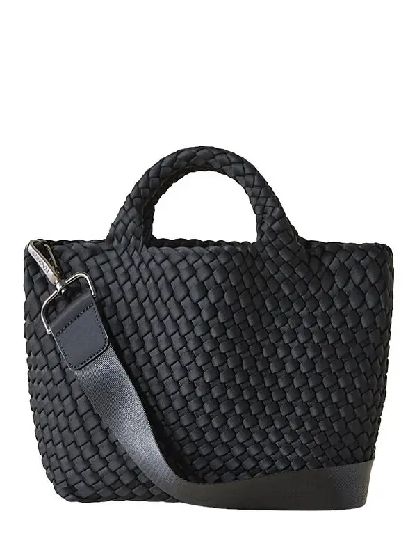 NAGHEDI St. Barths Small Woven Tote - Onyx