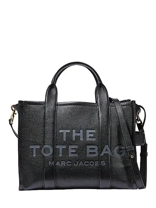 Marc Jacobs Leather Tote - Black/gold