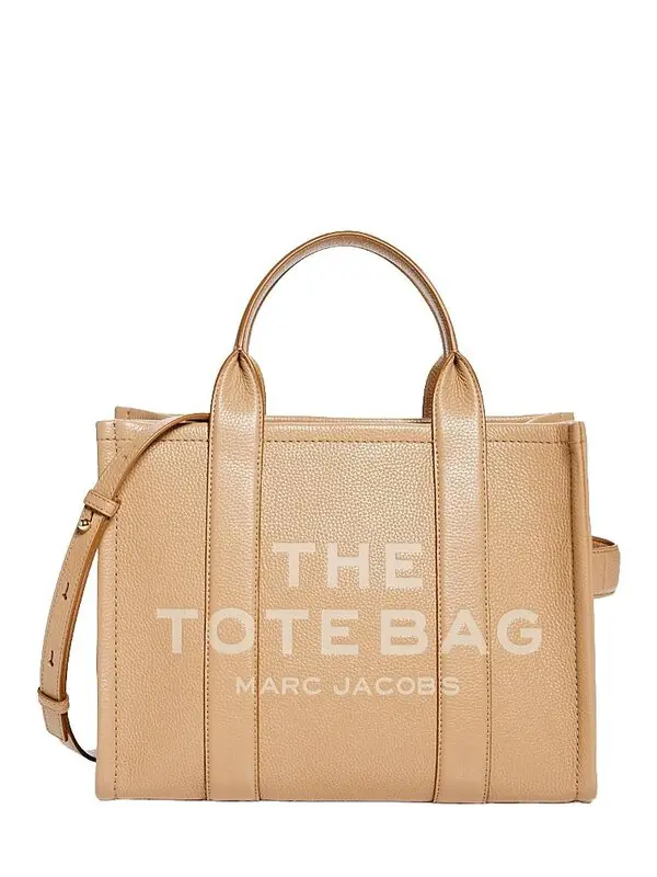 Marc Jacobs Leather Tote - Camel/gold