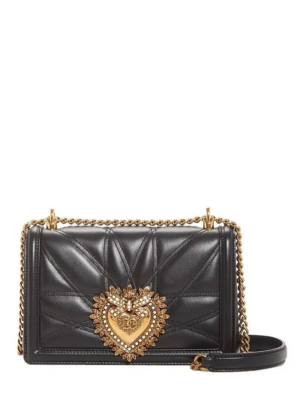 Dolce & Gabbana Medium Devotion Bag - Black