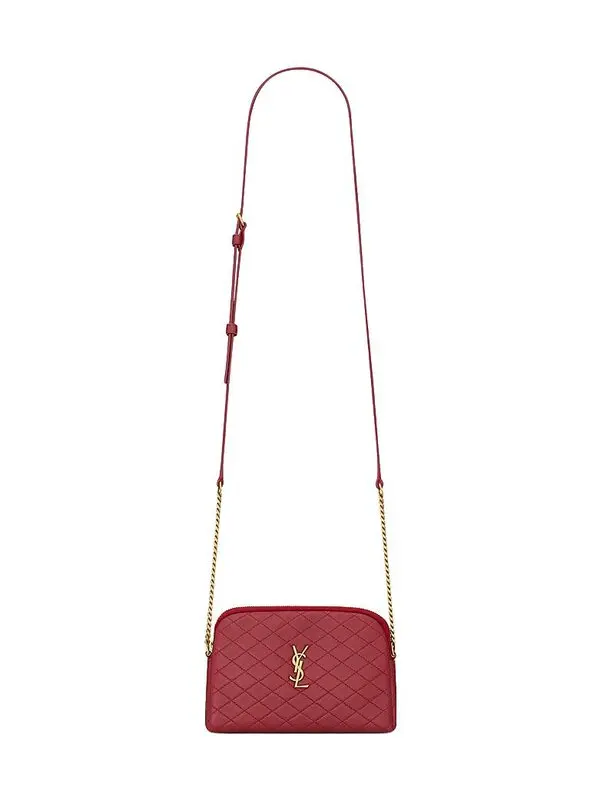 Saint Laurent Gaby Zipped Shoulder Bag - Peony