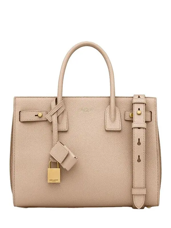 Saint Laurent Sac De Jour Supple Baby Top Handle Bag - Dark Beige