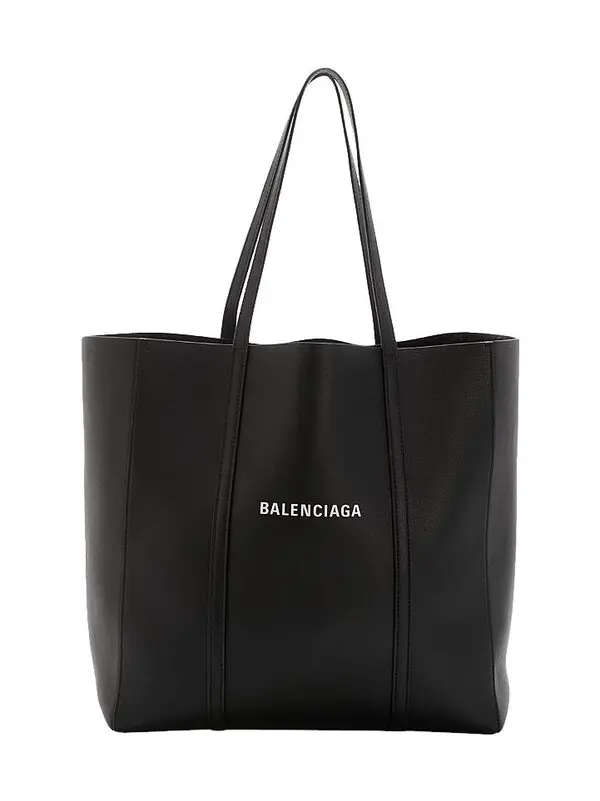 Balenciaga Everyday Small Leather Tote Bag - Black/white