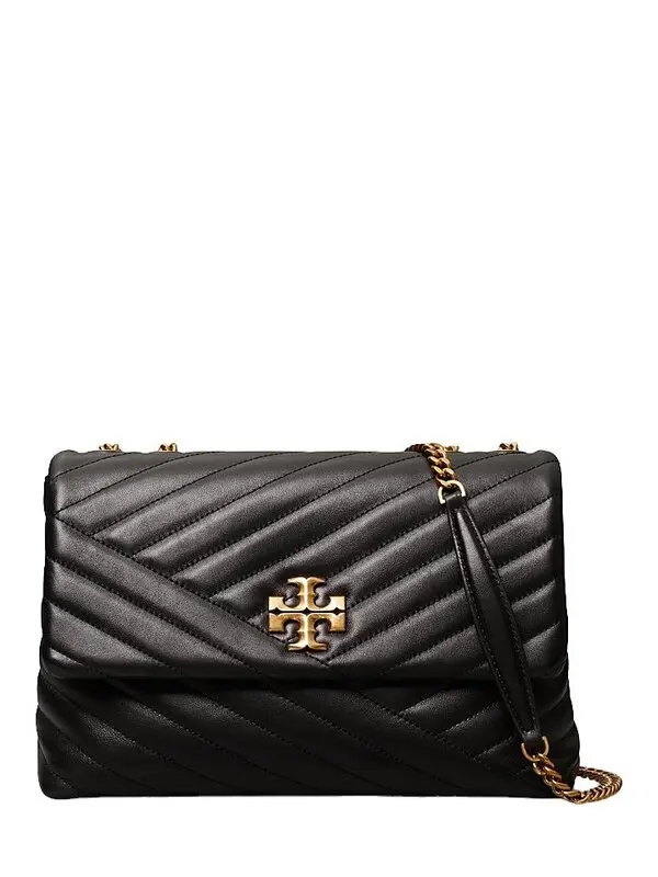 Tory Burch Kira Convertible Shoulder Bag - Black/rolled Brass