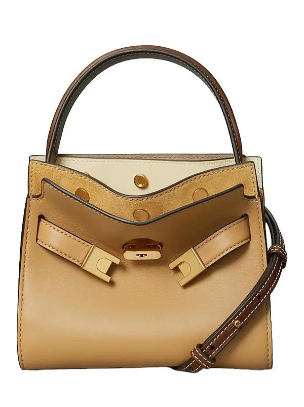 Tory Burch Lee Radziwill Petite Double Satchel - Ginger/gold