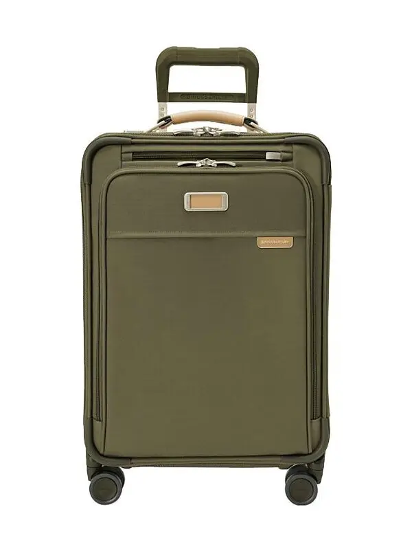 Briggs & Riley Baseline Essential Carry On Spinner Suitcase - Olive