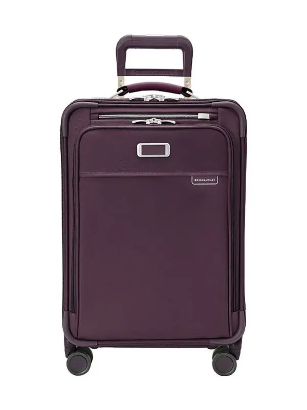 Briggs & Riley Baseline Essential Carry On Spinner Suitcase - Plum