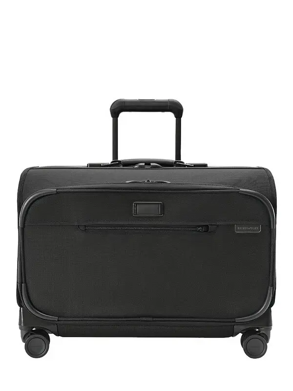 Briggs & Riley Baseline Wide Carry On Spinner Garment Suitcase - Black