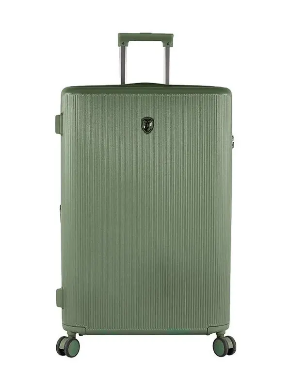 HEYS Large Upright Expandable Spinner Suitcase - Moss