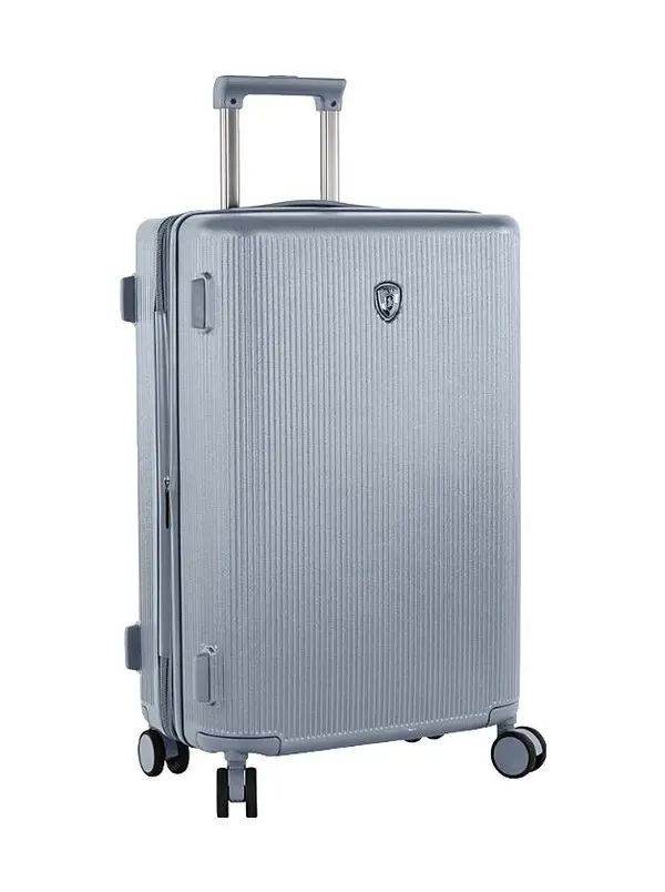 HEYS Earth Tones Medium Upright Spinner Suitcase - Glacier Gray