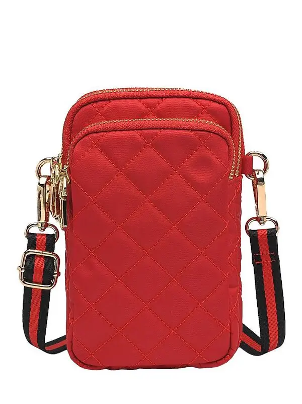 SOL AND SELENE Divide & Conquer Quilted Crossbody - Red