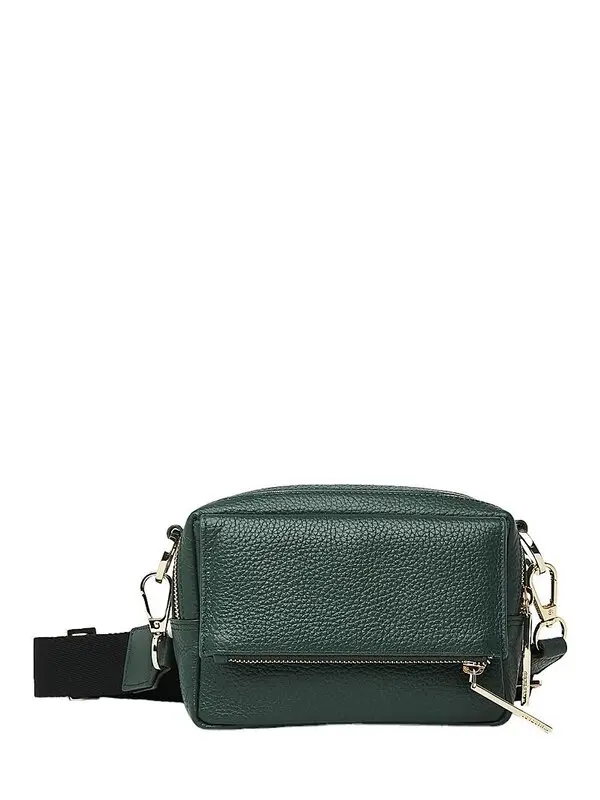 Whistles Bibi Leather Crossbody Bag - Green