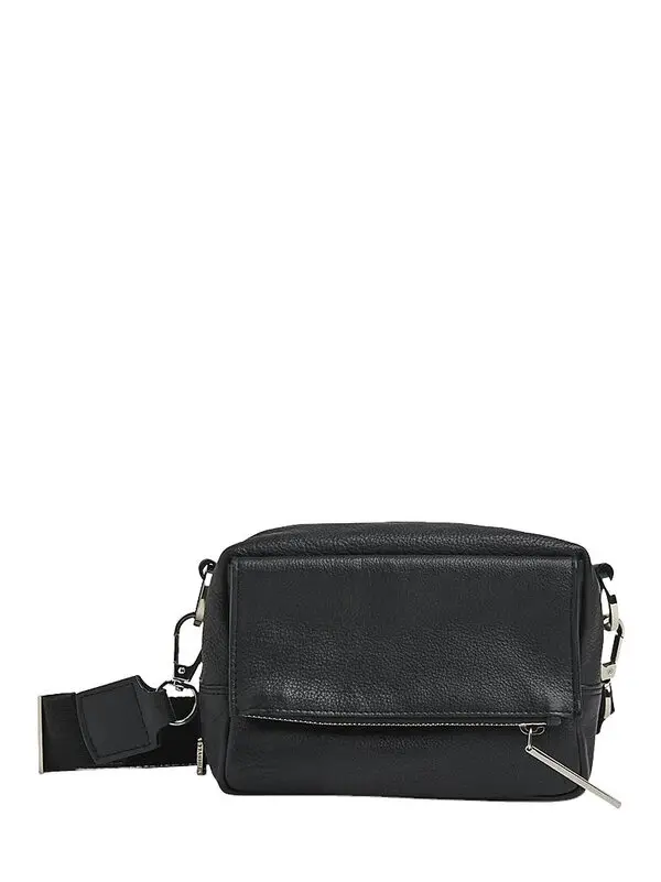 Whistles Bibi Leather Crossbody Bag - Black