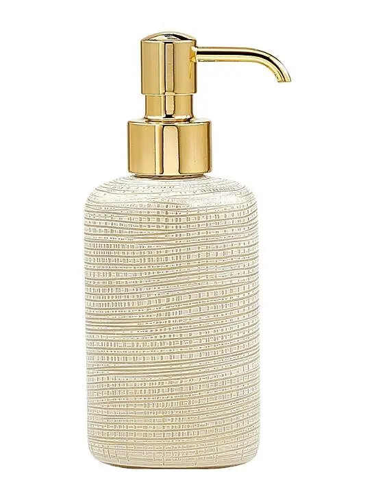 LABRAZEL Woven Pump Dispenser - Gold/ivory
